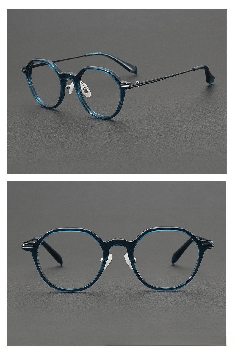 Wexler Vintage Titanium Round Glasses Frame – Charmoo