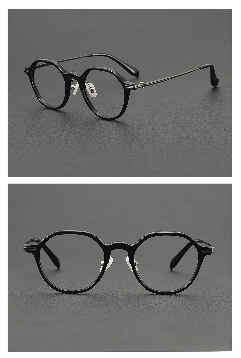 Wexler Vintage Titanium Round Glasses Frame – Charmoo