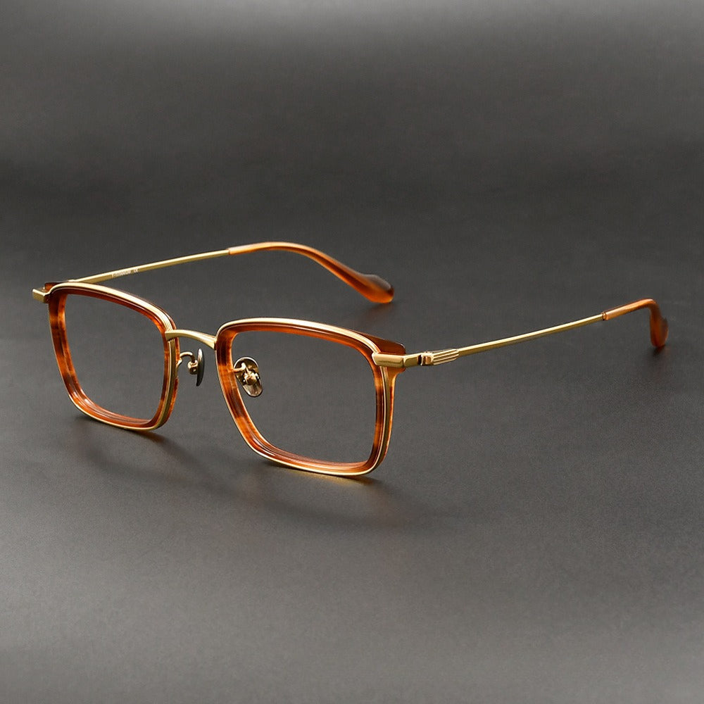 Miller Titanium Vintage Rectangle Eyeglasses Frames – Charmoo