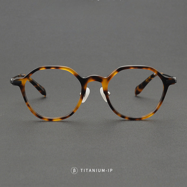 Wexler Vintage Titanium Round Glasses Frame – Charmoo