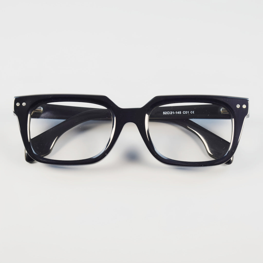 Renne Retro Rectangle Acetate Glasses Frame – Charmoo