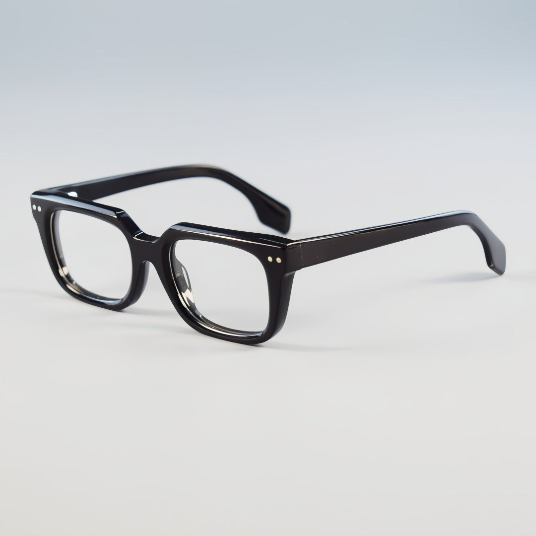 Renne Retro Rectangle Acetate Glasses Frame – Charmoo