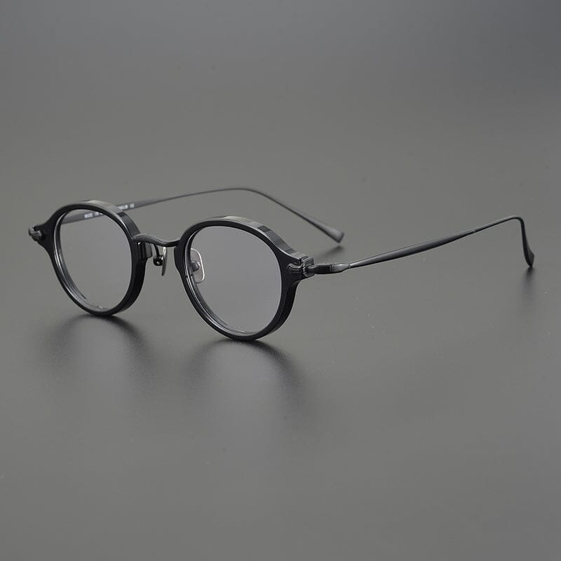Drew Round Titanium Glasses Frame – Charmoo