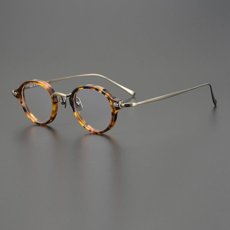 Drew Round Titanium Glasses Frame – Charmoo