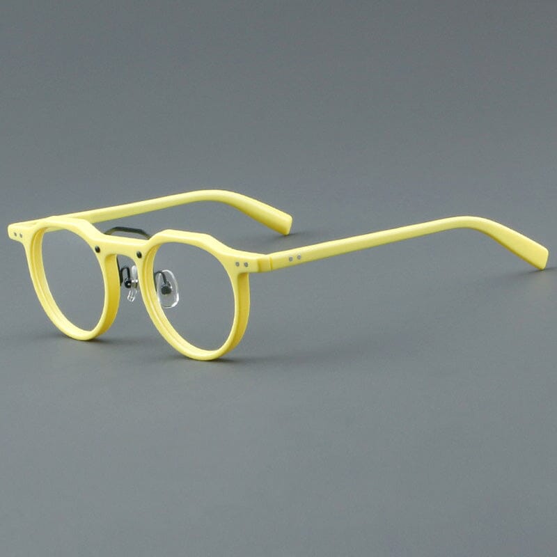 Ron Retro Round Acetate Glasses Frame – Charmoo