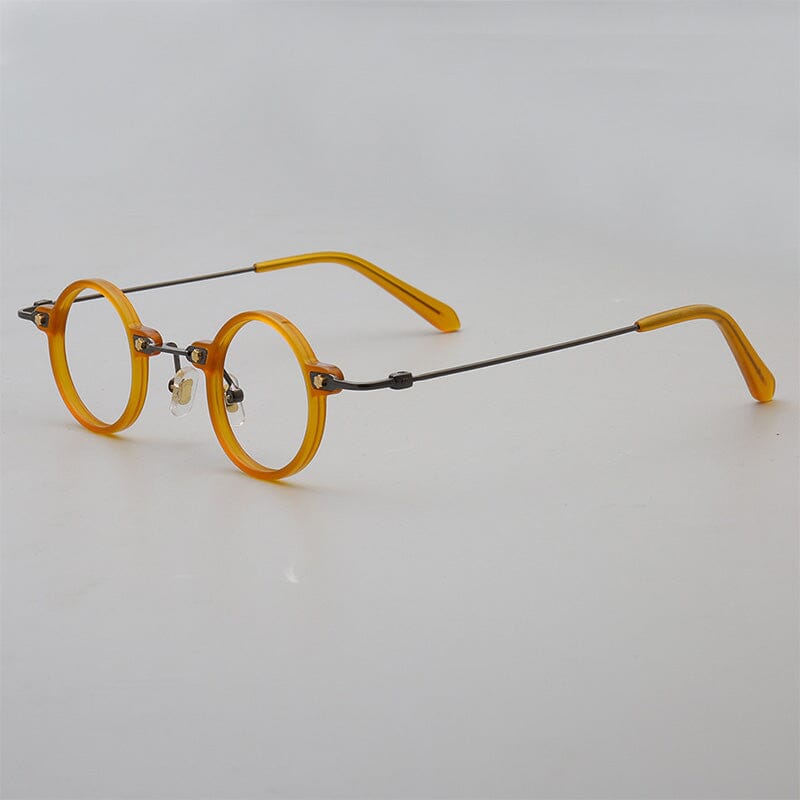 Tatsuo Retro Small Round Acetate Eyeglasses – Charmoo